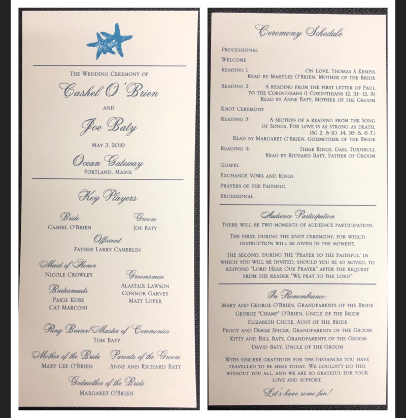 Programs - Emerald Invitations